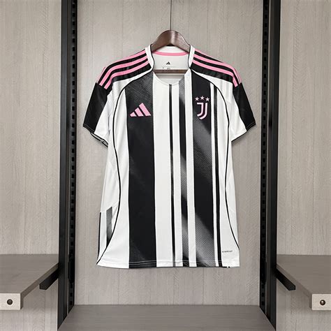 Camisa Juventus Titular 25 26 Preto E Rosa