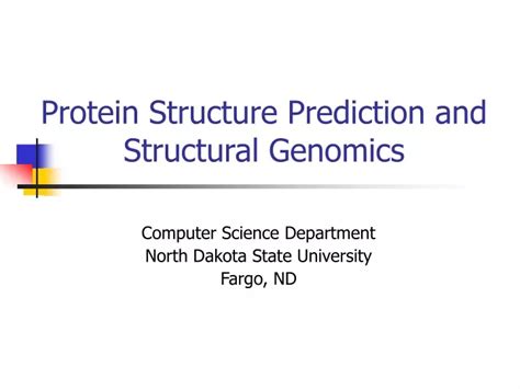 PPT Protein Structure Prediction Computational Analysis Genomics Study PowerPoint