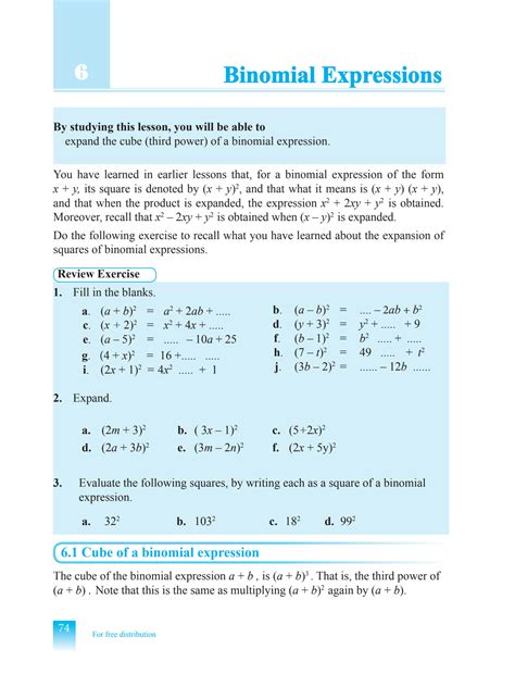 Solution Binomial Expressions Studypool