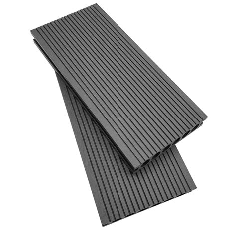Tercel 140 40mm Barefoot Friendly Anti Slip Dark Grey Composite Decking Wpc Composite Pool Deck