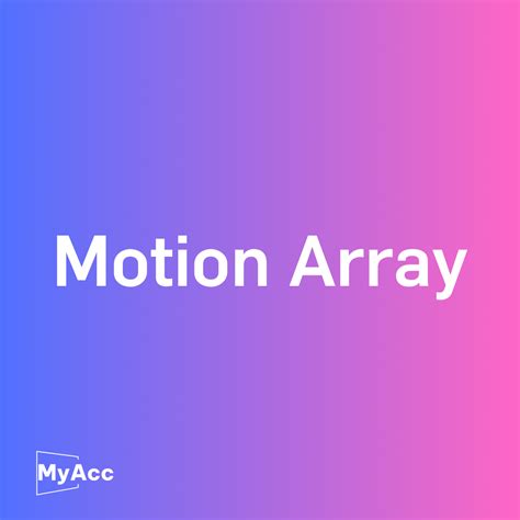 tài khoản motion array premium