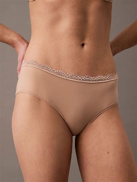 Hipster Panty Micro Stretch With Lace Calvin Klein® Kuwait