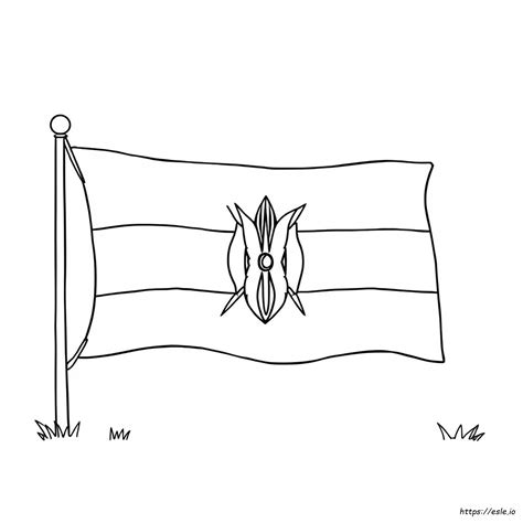 Kenya Flag Coloring