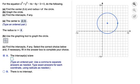Solved For The Equation X2 4x 6y 3 0 Do The Following