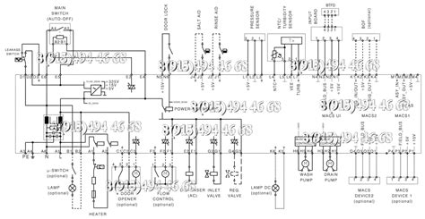 Схема электрическая посудомоечной машины Hansa