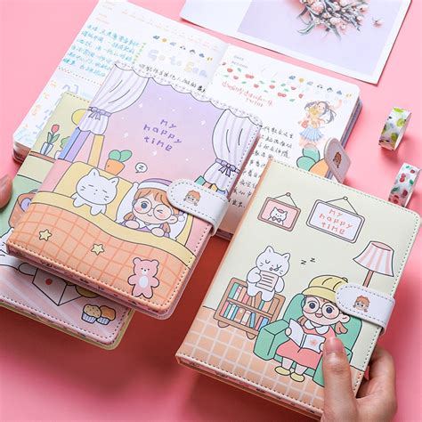 Draagbare Kleine Leuke Notebook Kawaii Notebooks V Grandado
