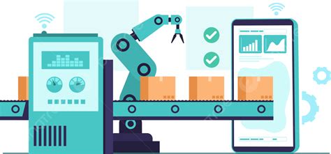로봇 팔이 있는 산업 4 배너 스마트 산업 혁명 팔 공장 미래 배경 일러스트 및 사진 무료 다운로드 Pngtree