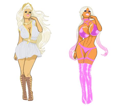 Rule 34 1girls Aphrodite Banedearg Before And After Bimbo