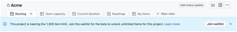 Github Issues And Projects Increased Project Item Limits Private Beta