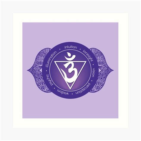 Third Eye Chakra Mandala Art Print