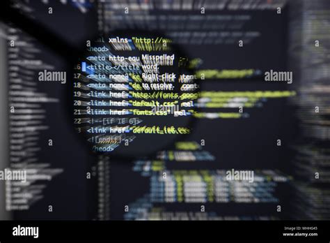 Du Vrai Code Html Lélaboration Décran Flux De Travail Programmation Algorithme Abstrait