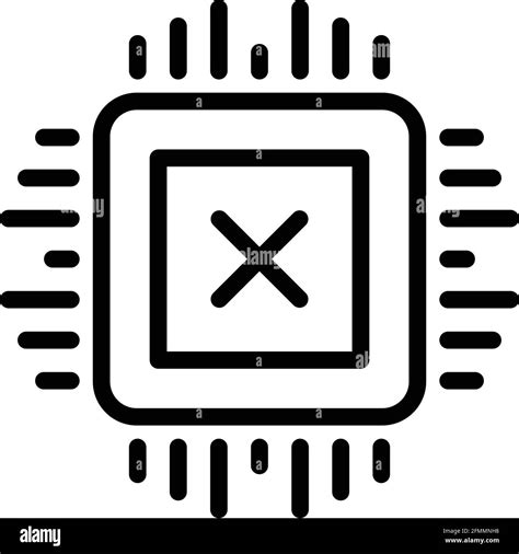 Api Processor Icon Outline Api Processor Vector Icon For Web Design Isolated On White