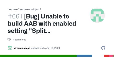 Bug Unable To Build Aab With Enabled Setting Split Application