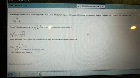 Solved Even Though The Limit Can Be Found Using The Theorem