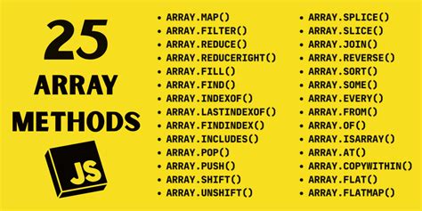 25 javascript array methods every dev should master by daniel scott