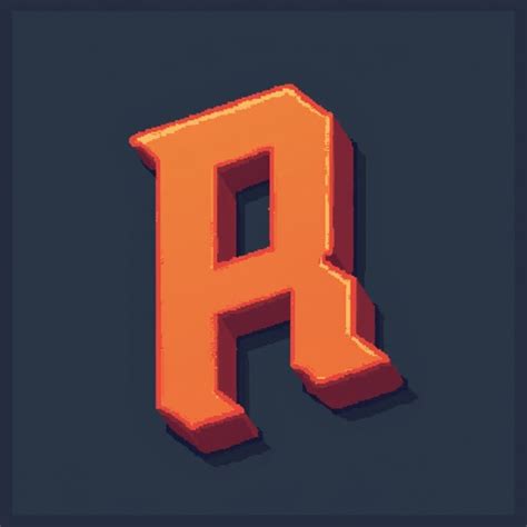 Free Bold Pixel R Image Typography Pixel Isometric Download At