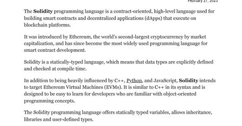 What Is Solidity By Mrexamples Issuu