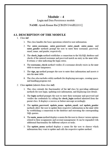 Assignment Management In Java Pdf