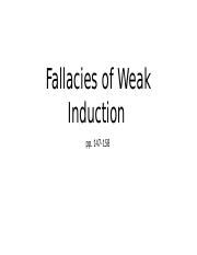 Fallacies Of Weak Induction Fallacies Of Presumption Ambiguity And Illicit Transference Pptx