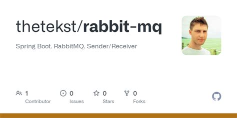 Github Thetekst Rabbit Mq Spring Boot Rabbitmq Sender Receiver