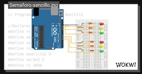 Semáforo Doble Wokwi Esp32 Stm32 Arduino Simulator