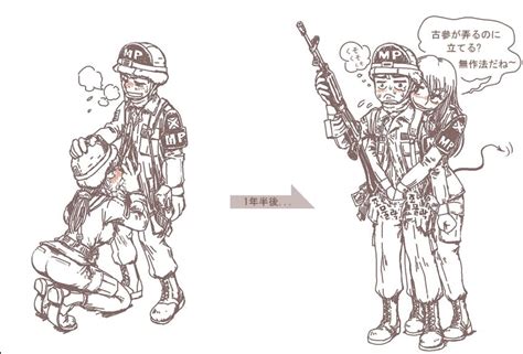 Rule 34 Blush Fatigues Fellatio Female Soldier Gogocherry Handjob