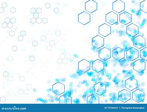 Vector Background Geometric Hexagon Abstract Technology Illustration