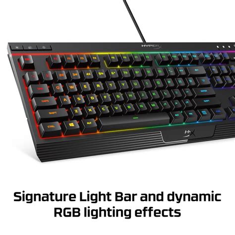 HYPERX ALLOY CORE RGB MEMBRANE GAMING KEYBOARD WITH SPILL RESISTANT AND KEYBOARD LOCK MODE 4P4F5AA