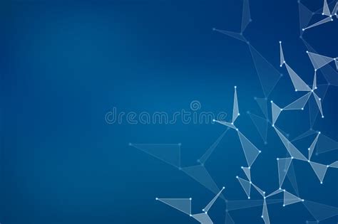 Structure Of Molecular Particles And Atom Polygonal Abstract Background Technology And Science