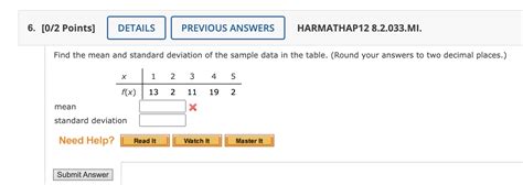 solved standard deviation