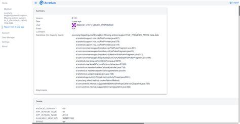 Android Evaluate Acrach For Crash Reporting · Issue