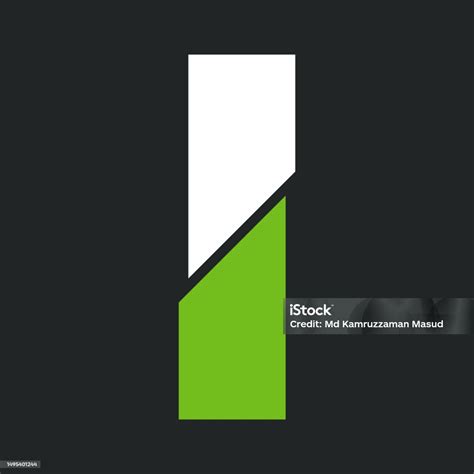 나는 대담하고 현대적인 로고 템플릿을 편지로 보냅니다 I 편지 서체는 전문적이고 기억에 남습니다 알파벳에 브랜드 관련 색상을 사용하십시오 깨진 인상을 주는 나 편지 I 로고