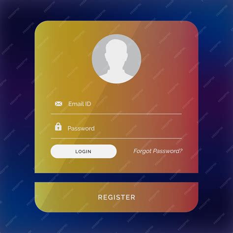 Premium Vector Web Login Vector Template