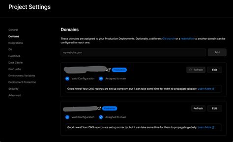 Vercel Custom Domain