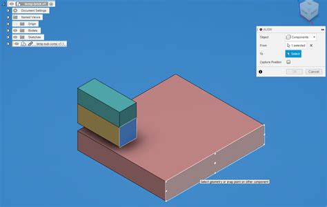 solved linked component with sub components align behavior autodesk