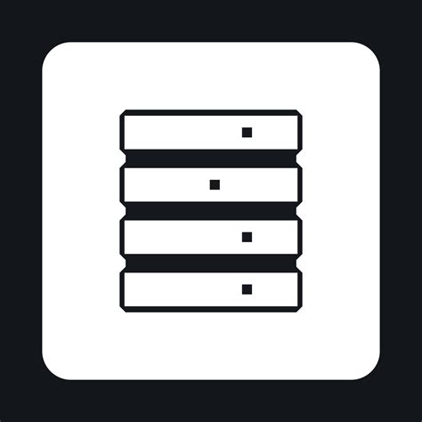Data Storage Icon Simple Style 14522226 Vector Art At Vecteezy
