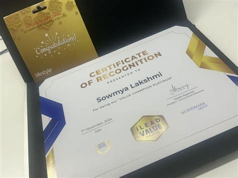 Sowmya Lakshmi On Linkedin Grateful Award Teamwork Excellence Valuechampion Landmarkgroup
