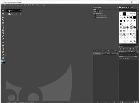 Gimp Toolbox Creating A Single Column Layout For Toolbox