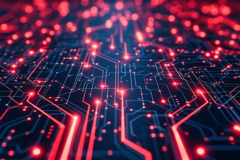 Abstract Digital Technology Background Emphasizing The