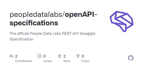 Github Peopledatalabsopenapi Specifications The Official People