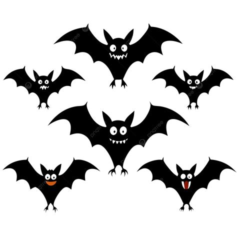 Colección De Siluetas De Murciélagos De Halloween Png Dibujos