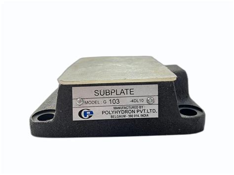 Iron Free Standing Sub Plate Cetop Sizes At ₹ 1000piece In Kalamboli Navi Mumbai Id