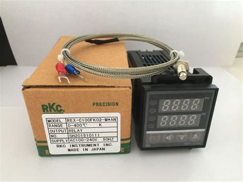 Dual Digital Rkc Pid Temperature Controller Rex C100 With K Thermocouple Relay Output Ssr