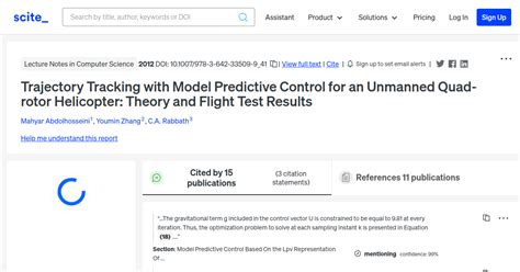 Trajectory Tracking With Model Predictive Control For An Unmanned Quad Rotor Helicopter Theory