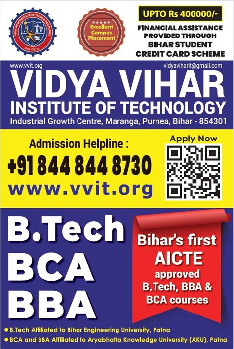 Vidya Vihar Institute Of Technology Purnea On Linkedin Vvit Btech
