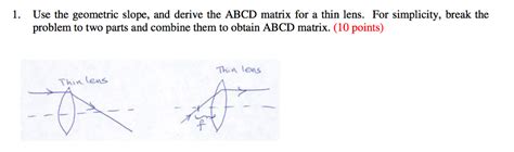 Solved 1 Use The Geometric Slope And Derive The Abcd