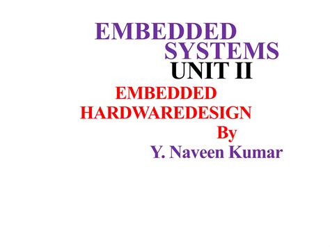 Embedded Unit Ii Ppt