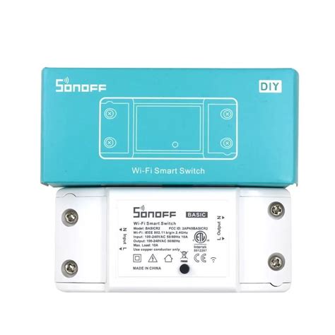 ᐉ Міні вимикач смарт Sonoff Basic R2 Wi Fi Diy Ewelink • Краща ціна в Києві Україні • Купити в