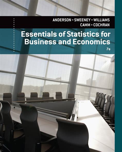 Essentials Of Statistics For Business And Economics Anderson David
