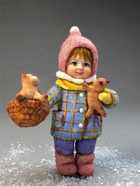 Ватная игрушка для ёлки Светланы Белладонны Игрушки Хэллоуин куклы Винтаж игрушки